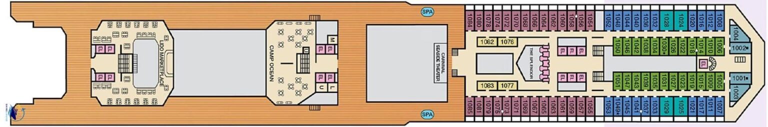 Carnival Splendor Deck Plans with Layout & Activities 2024
