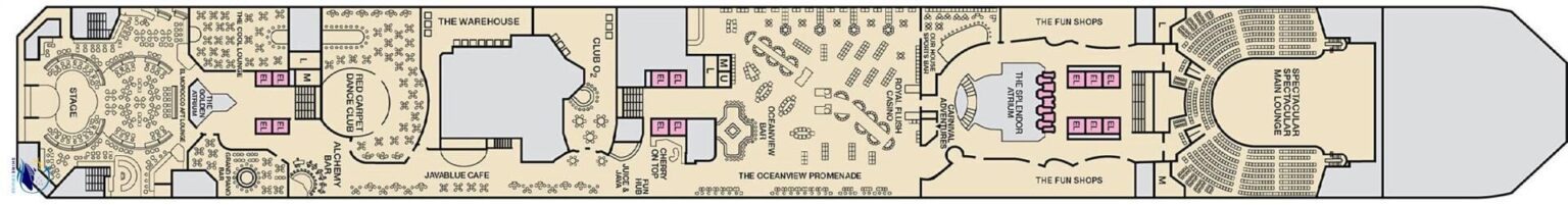 Carnival Splendor Deck Plans with Layout & Activities 2024