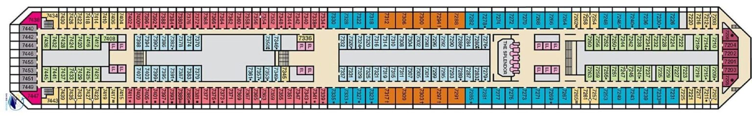 Carnival Splendor Deck Plans with Layout & Activities 2024