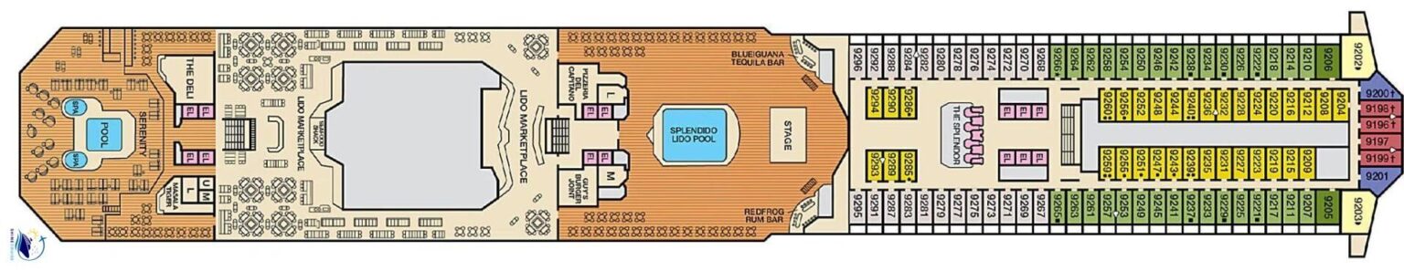 Carnival Splendor Deck Plans with Layout & Activities 2024