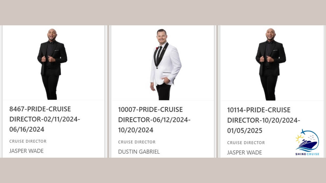 Carnival Cruise Director Schedule 2024/2025