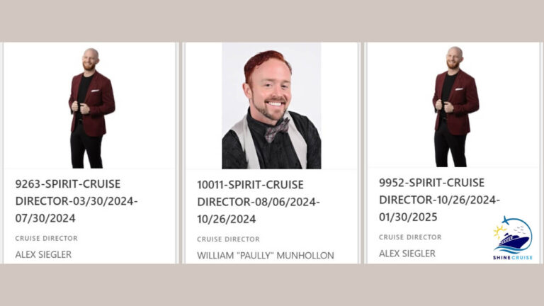 Carnival Cruise Director Schedule 2024/2025