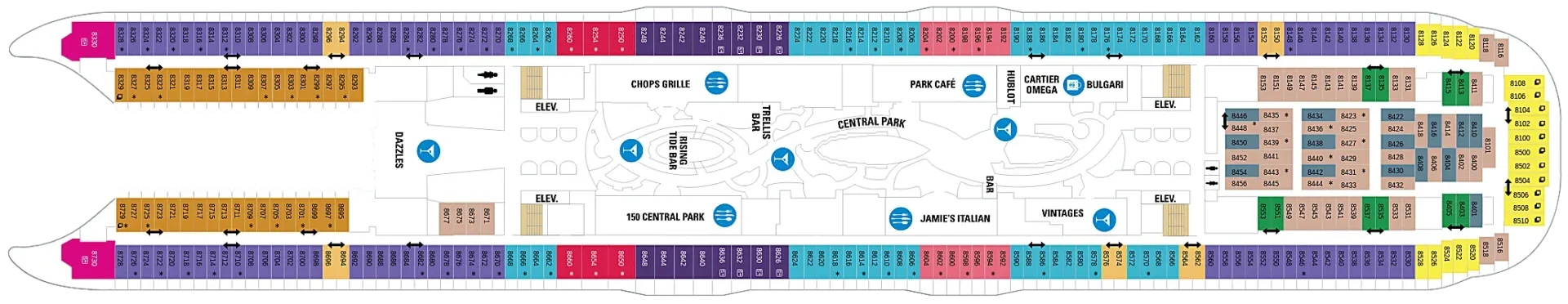 Harmony Of The Seas Deck Plans With Layout Activities 2026