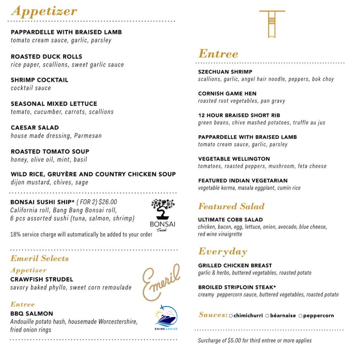 Carnival 4 Day Cruise Menu 2025 | Main Dining Room Menus