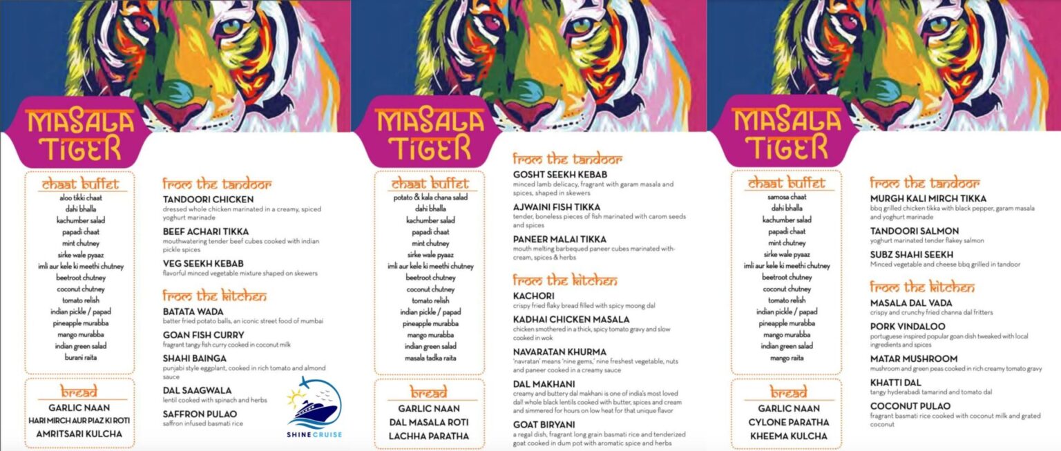 Carnival Cruise Menus 2025 (Complimentary, Specialty, & MDR)