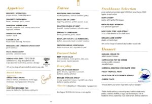 Carnival Main Dining Room Menu 2025 For All Ships