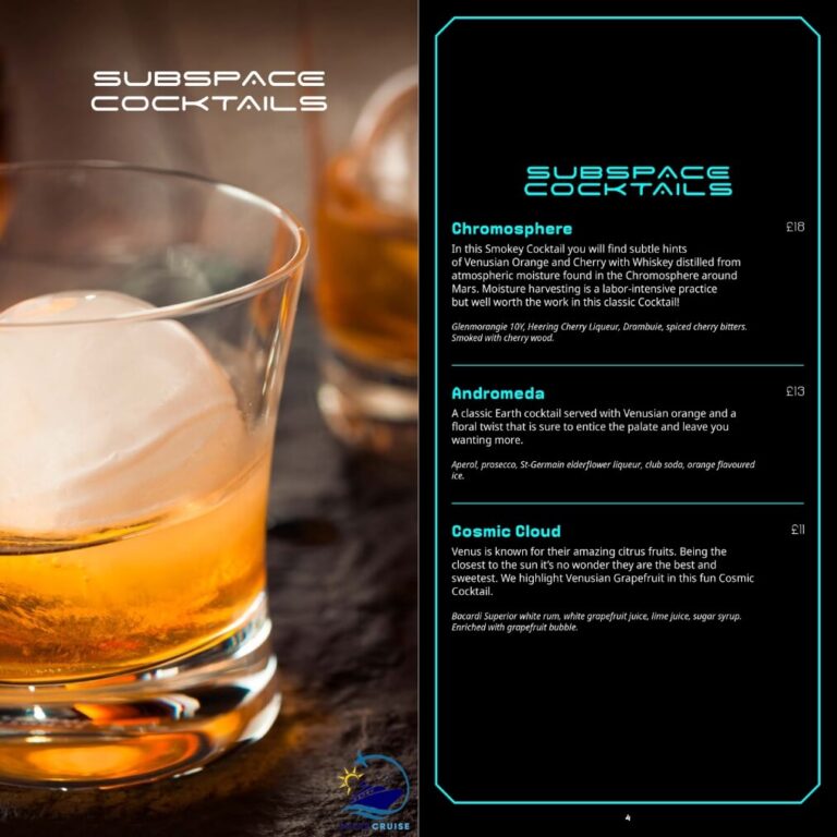 MSC Drinks Menu 2025 Prices (All MSC Bar Menus with Prices)