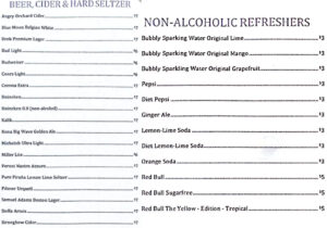 NCL Drink Menu 2025 with Bar Prices for All Norwegian Ships