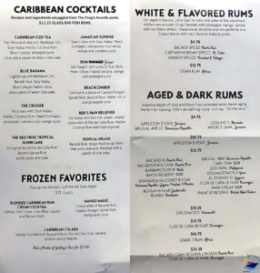 Carnival Red Frog Pub Menu 2025 with Prices and Tips