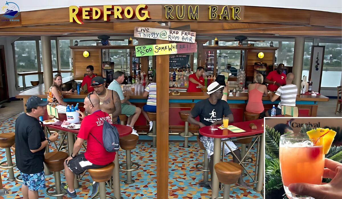 Carnival Red Frog Rum Bar Menu for 2026 with Prices