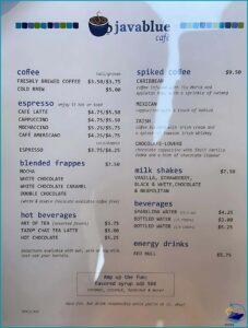 Carnival Java Blue Cafe Menu 2025 Prices, Reviews & Tips