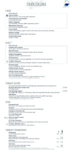 MSC Main Dining Room Menus for 2026 for all Ships