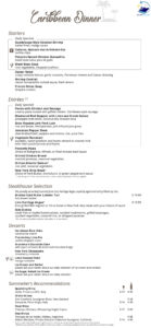 MSC Main Dining Room Menus for 2026 for all Ships