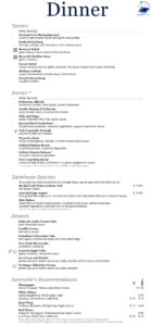 MSC Main Dining Room Menu 2025 (Breakfast, Lunch, & Dinner)