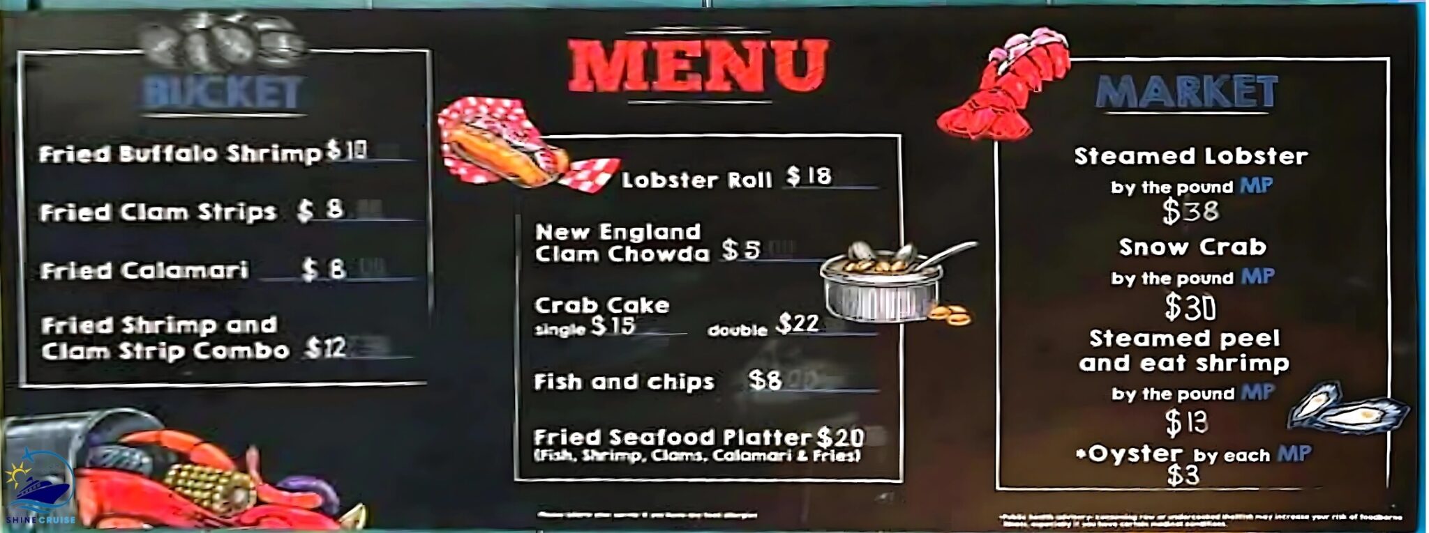Carnival Seafood Shack Menu 2025 with Price & Information