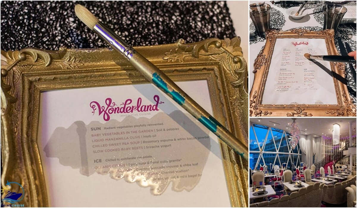 Royal Caribbean Wonderland Menu 2025 with Prices & Review