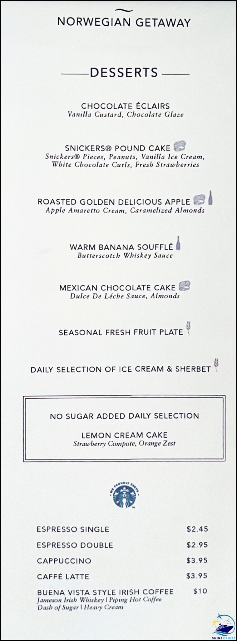 NCL Main Dining Room Menus 2025: Breakfast, Lunch & Dinner