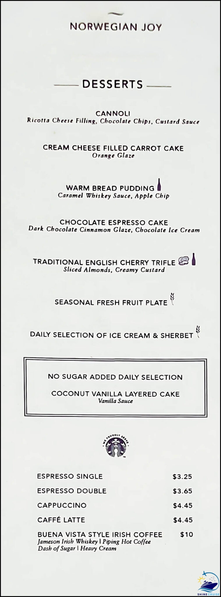 NCL Main Dining Room Menus 2025: Breakfast, Lunch & Dinner