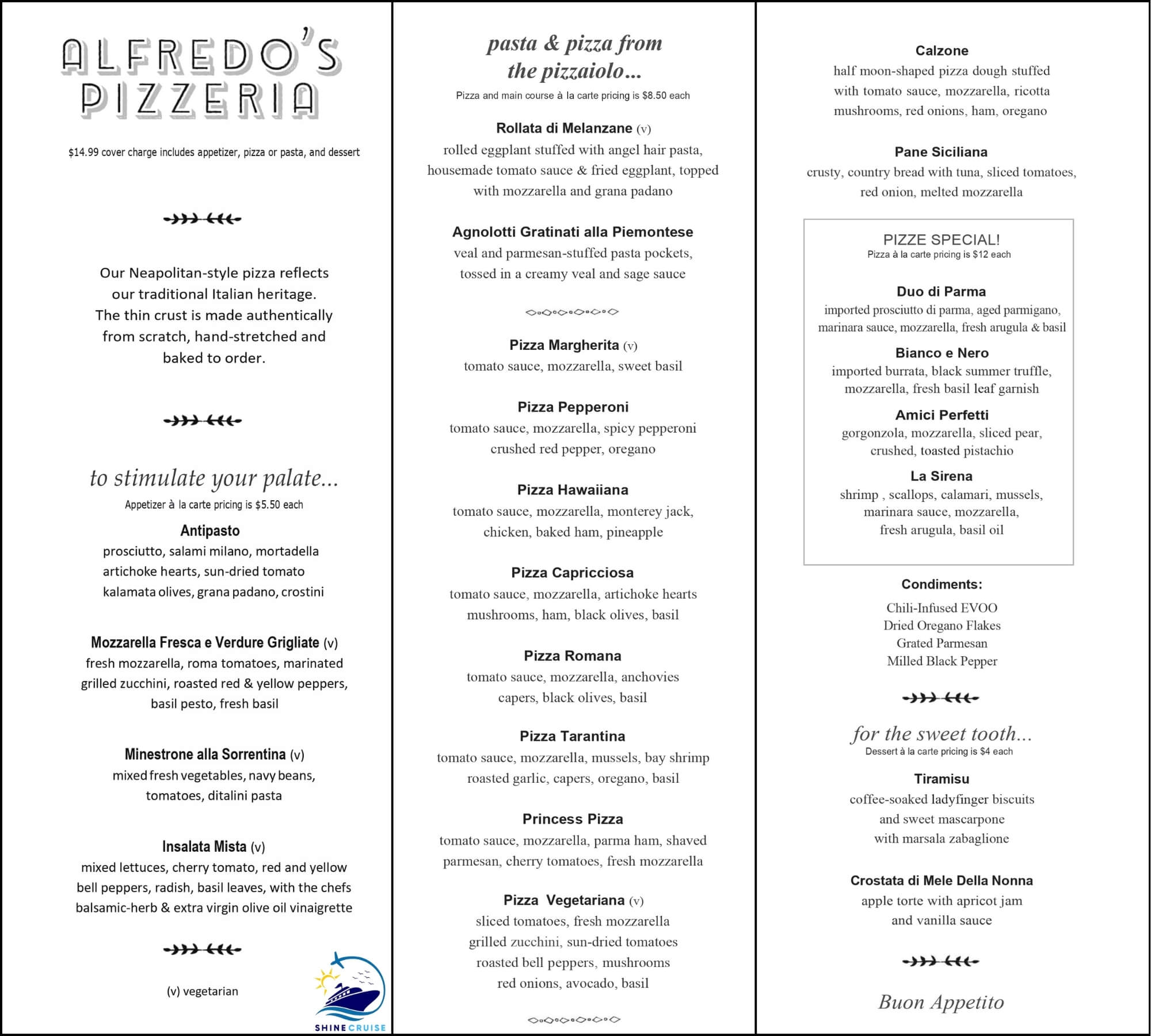 Princess Casual Dining Menus 2025 For All Ships