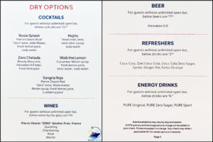 NCL Drink Menu 2025 with Bar Prices for all Norwegian Ships
