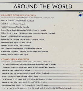 NCL Drink Menu 2025 with Bar Prices for all Norwegian Ships