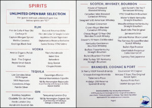 NCL More at Sea Drink Menu 2025 with Prices for all Ships
