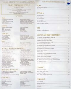 NCL Drink Menus 2026 with Bar Prices for all Norwegian Ships