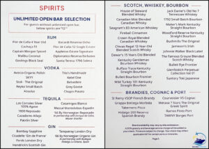 NCL Drink Menu 2025 with Bar Prices for all Norwegian Ships