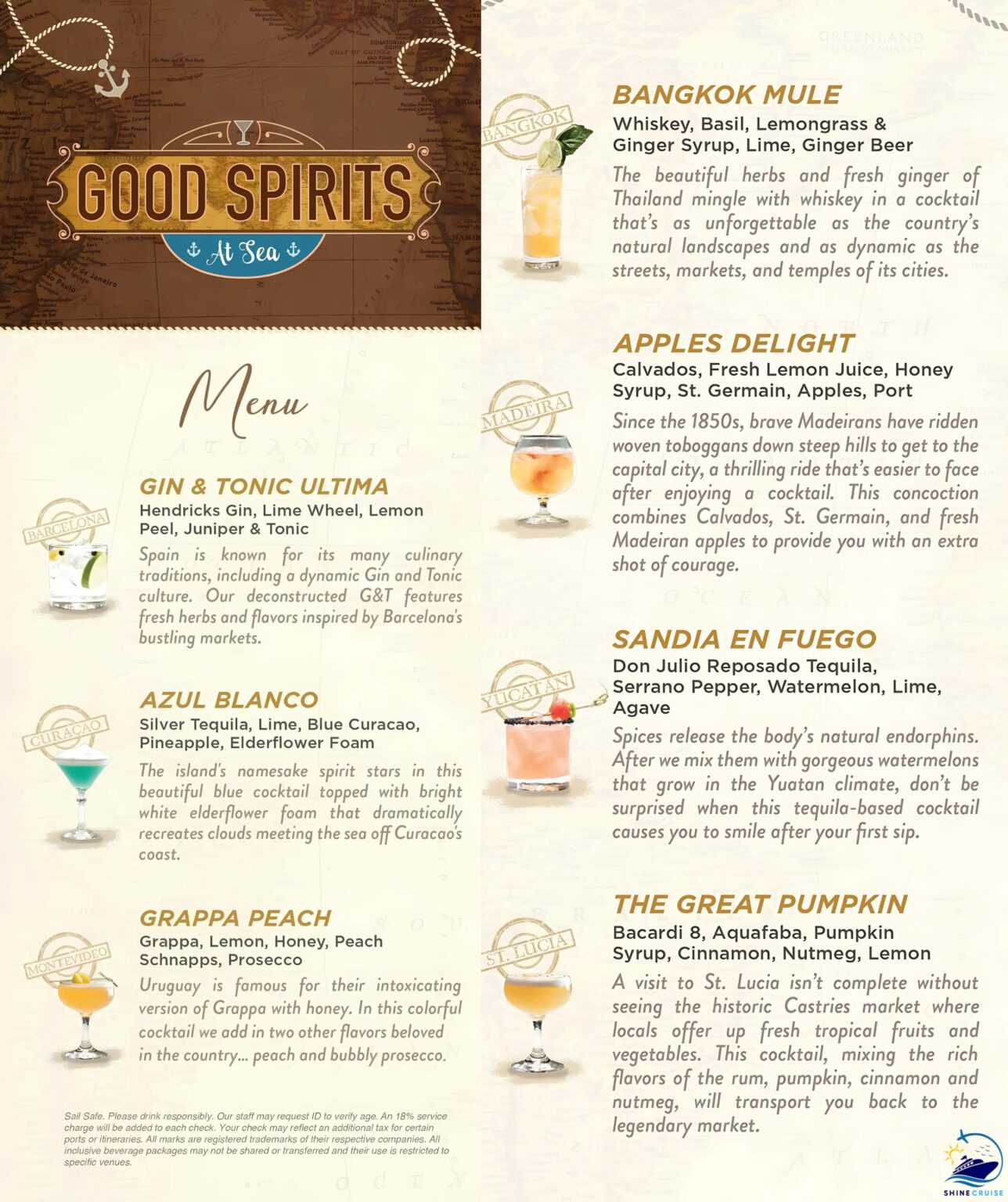 Princess Cruises Drinks Menu 2026 with Prices for all Ships
