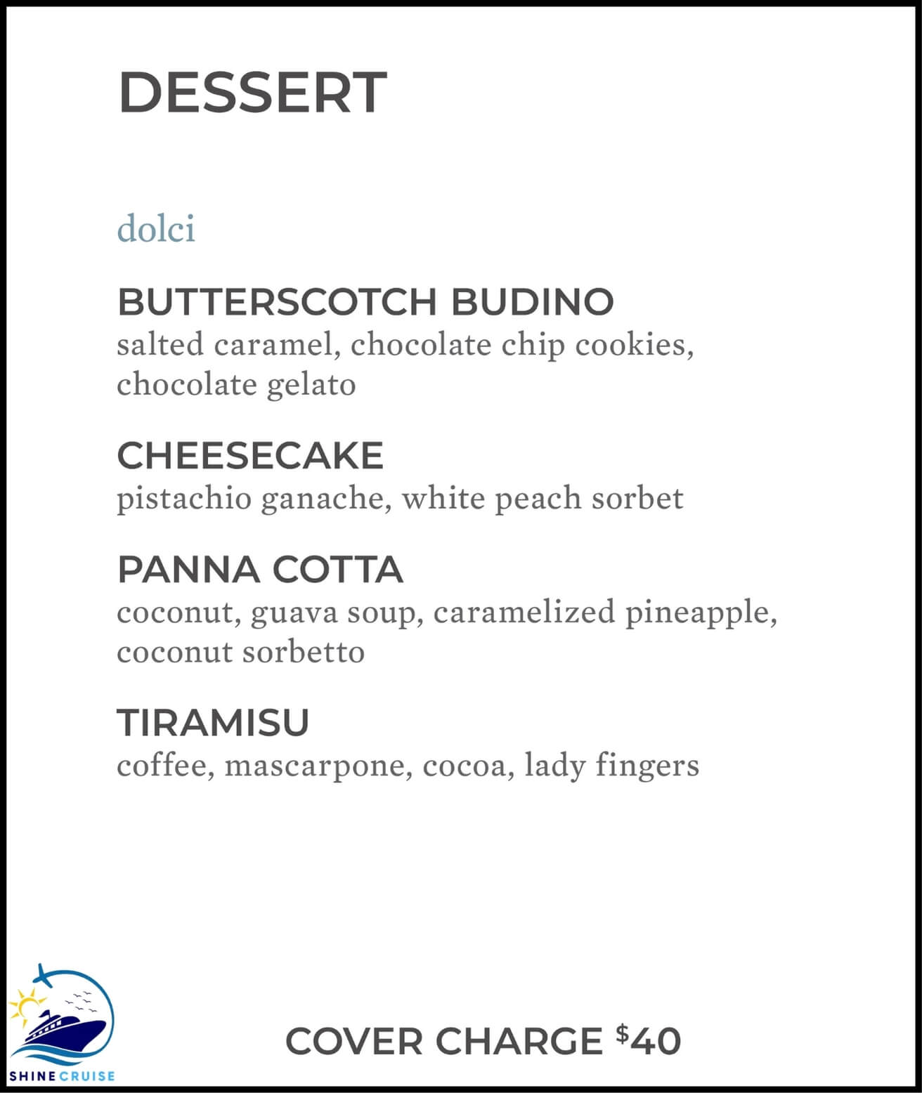 NCL Onda by Scarpetta Menus for 2026 with Cost & Review