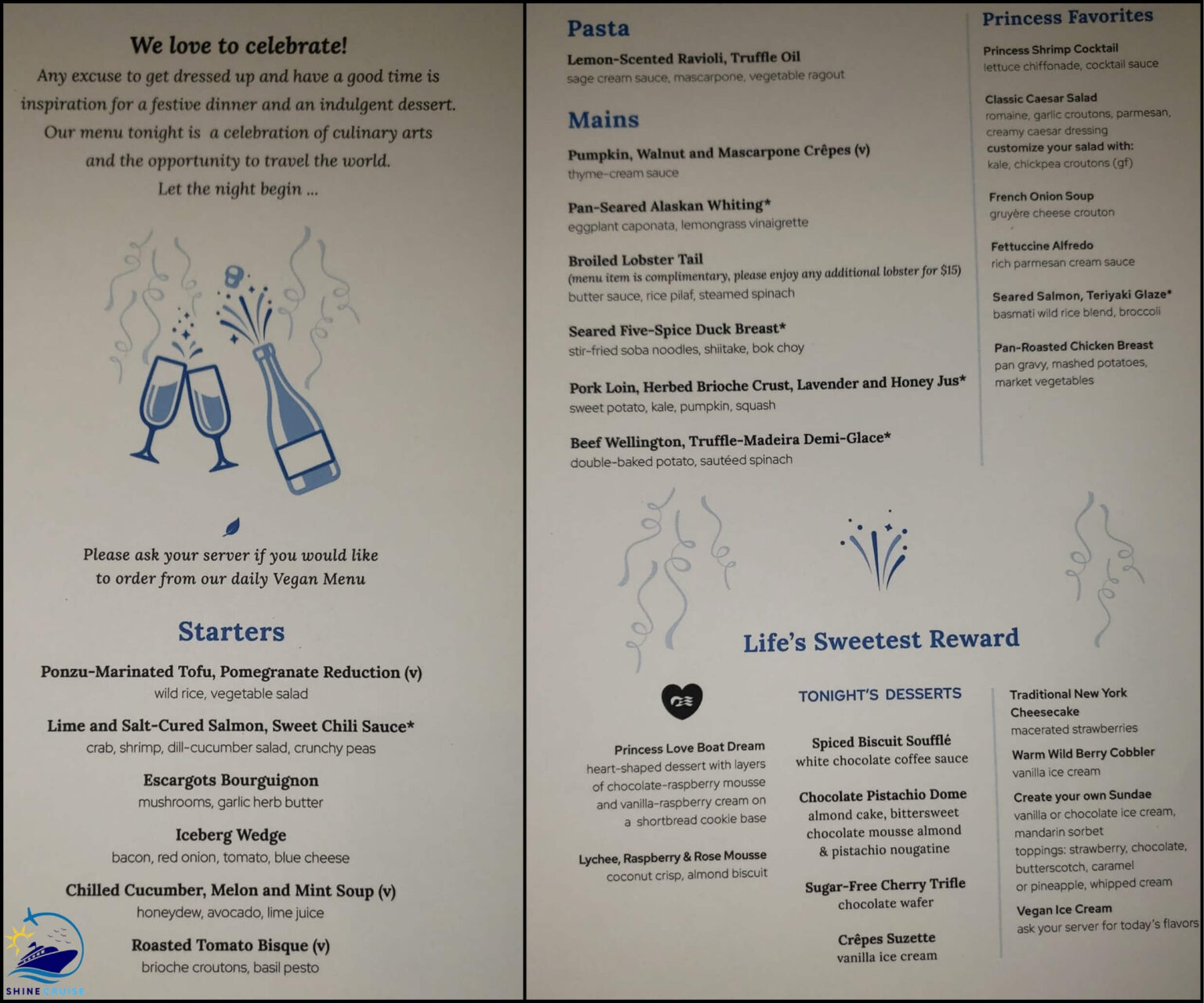 Princess Cruises Formal Night with Dress Code & Dining Tips