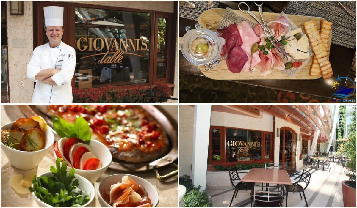 Royal Caribbean Giovanni’s Table Menus for 2026