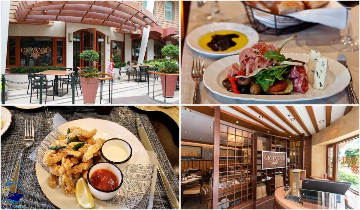 Royal Caribbean Giovanni’s Table Menus for 2026