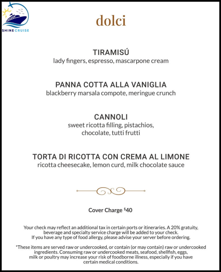 NCL La Cucina Menus for 2026 with Cost & Review