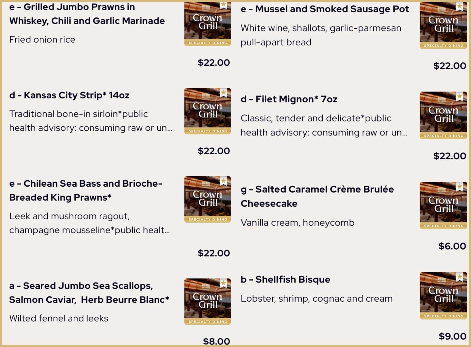 Princess Cruises Room Service Menu 2025 Prices & Tips!