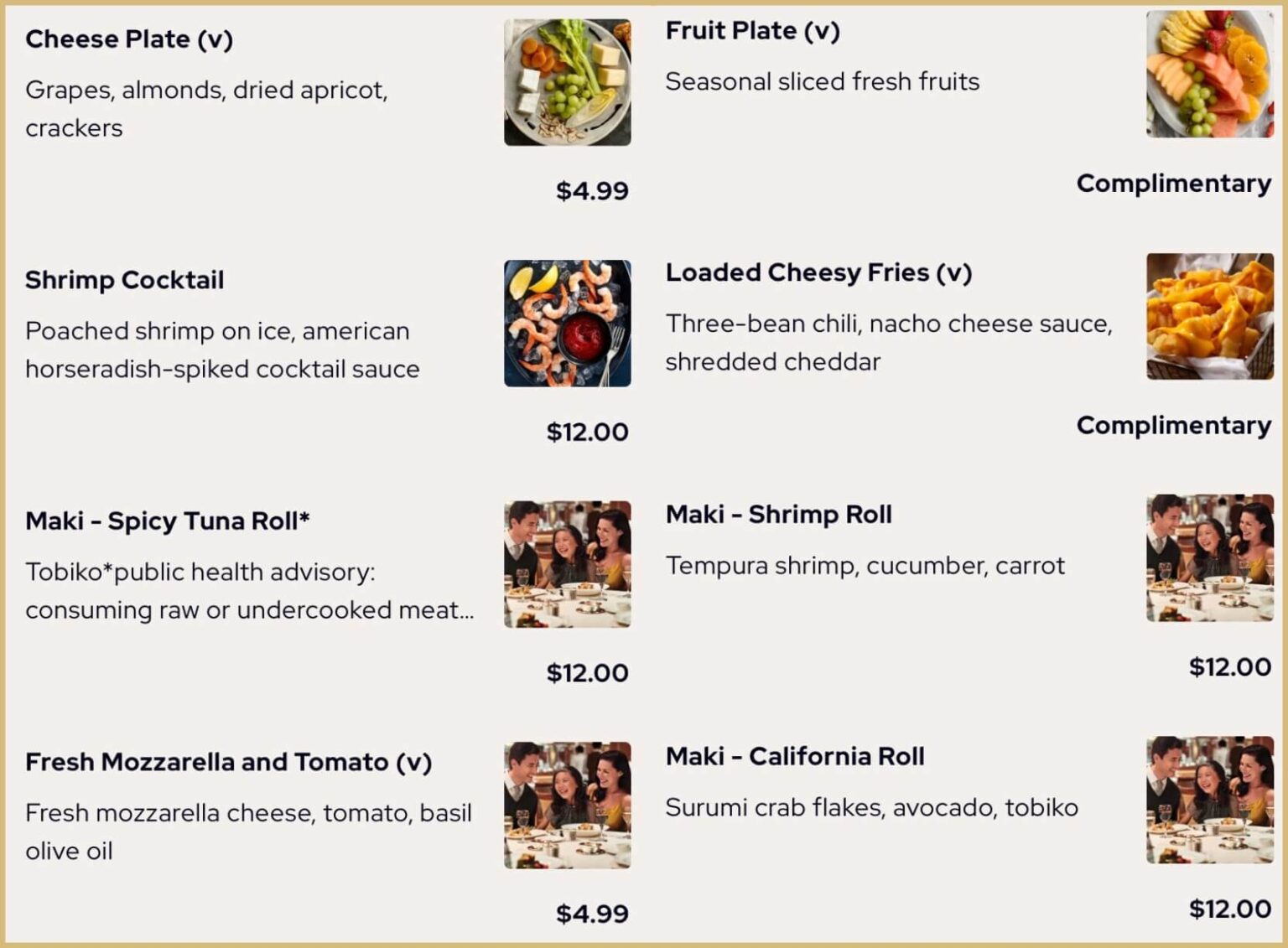 Princess Cruises Room Service Menu 2025 Prices & Tips!