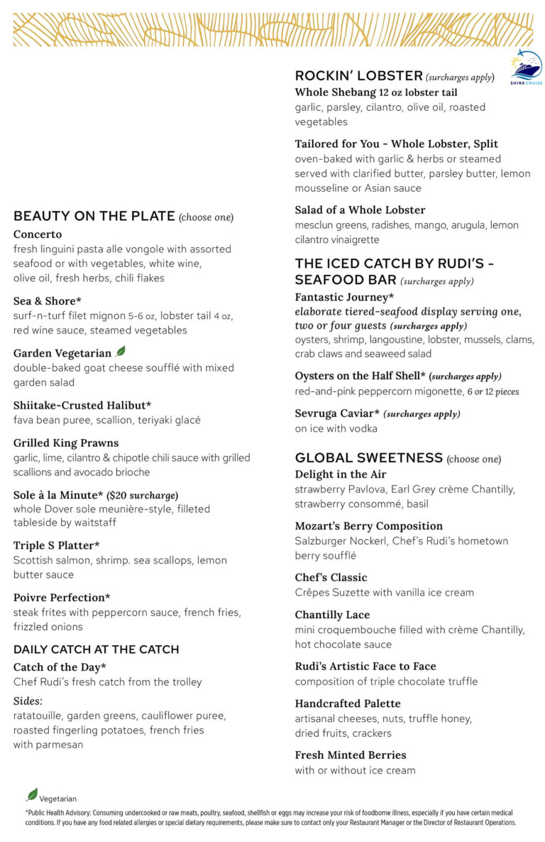 Princess The Catch by Rudi Menus for 2026: Cost & Reviews