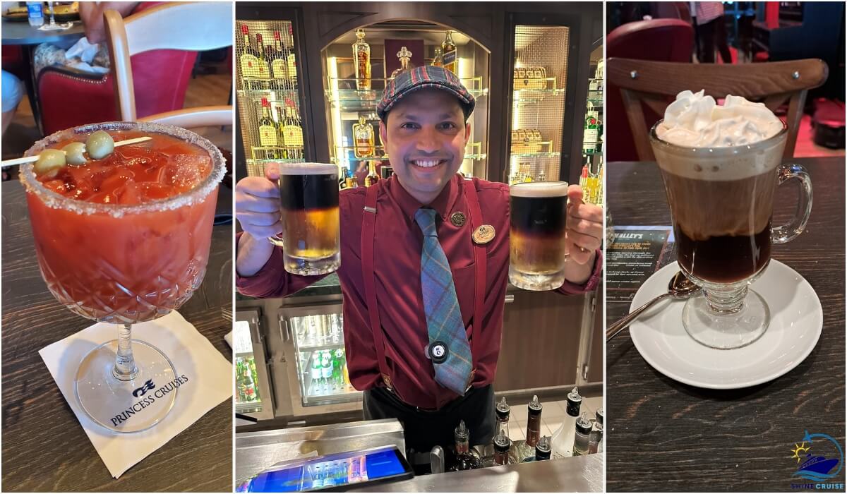 Princess Cruises O'Malley's Irish Pub Menus for 2026