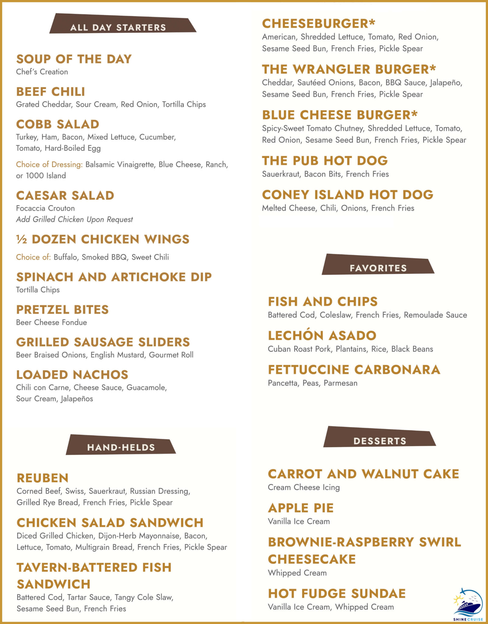 NCL The Local Menu 2025 Review & Tips - Shine Cruise