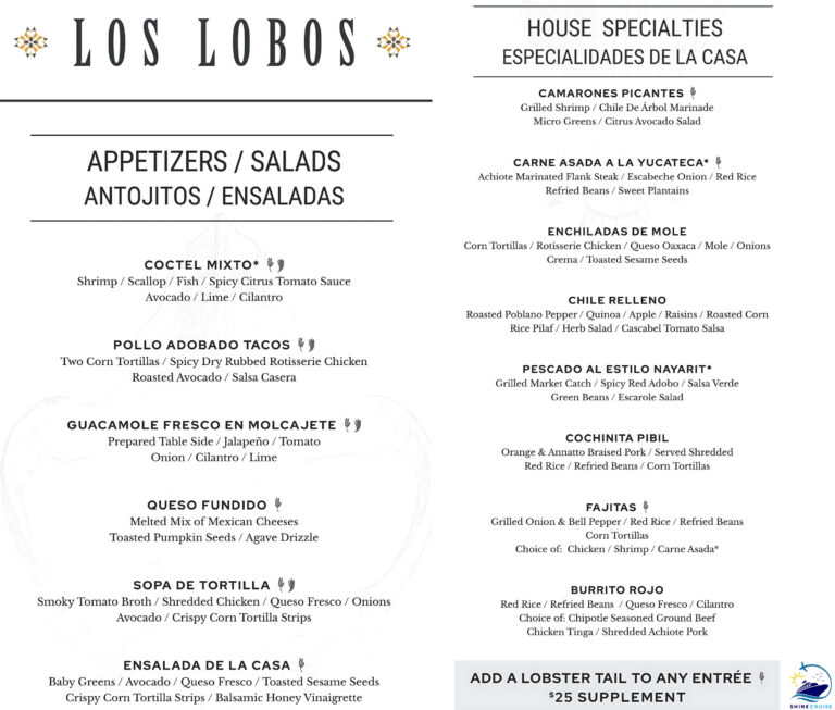 NCL Aqua Restaurants Menus for 2026 - Detailed Guide