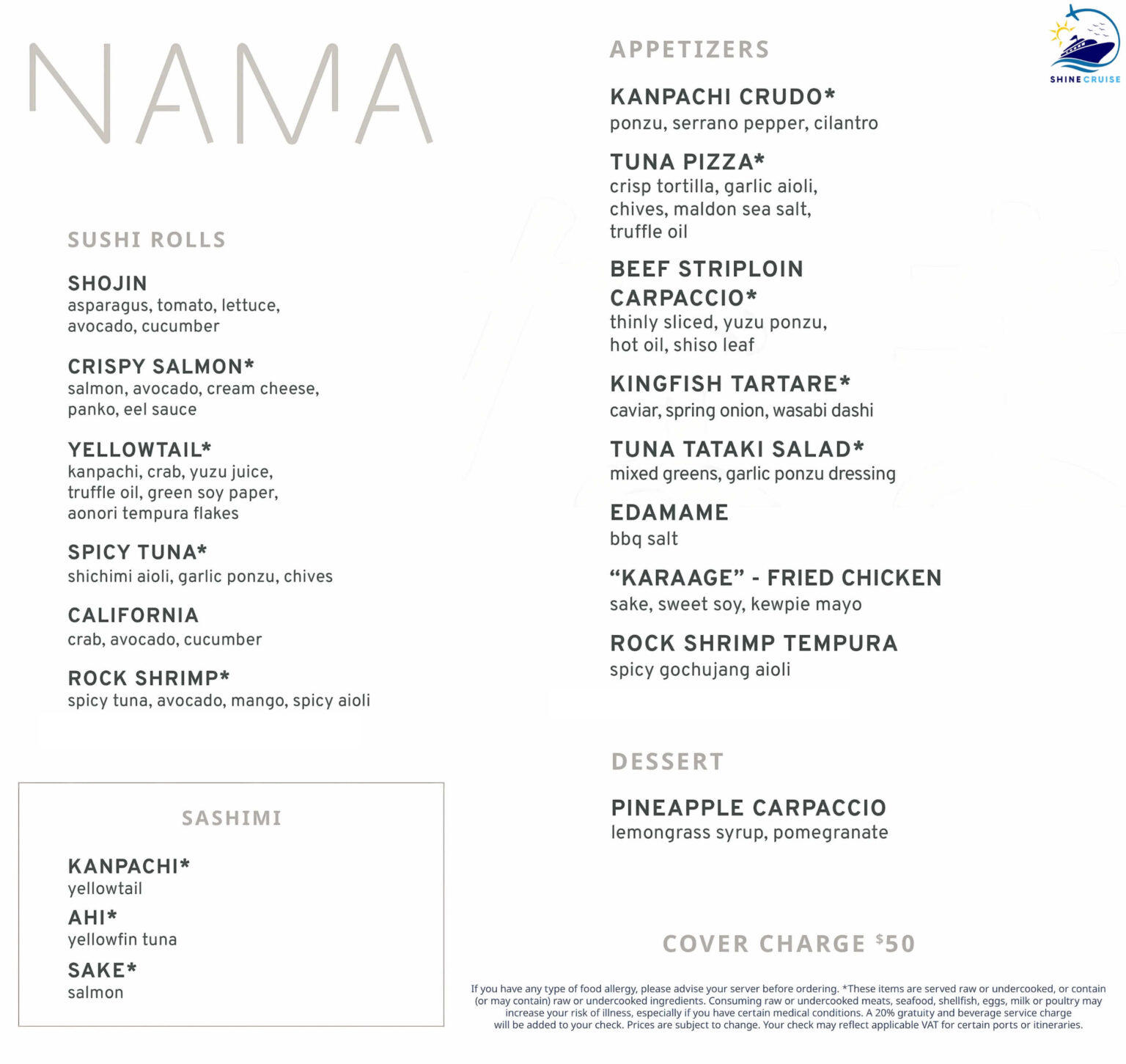 NCL Aqua Restaurants Menu 2025 Complete Guide