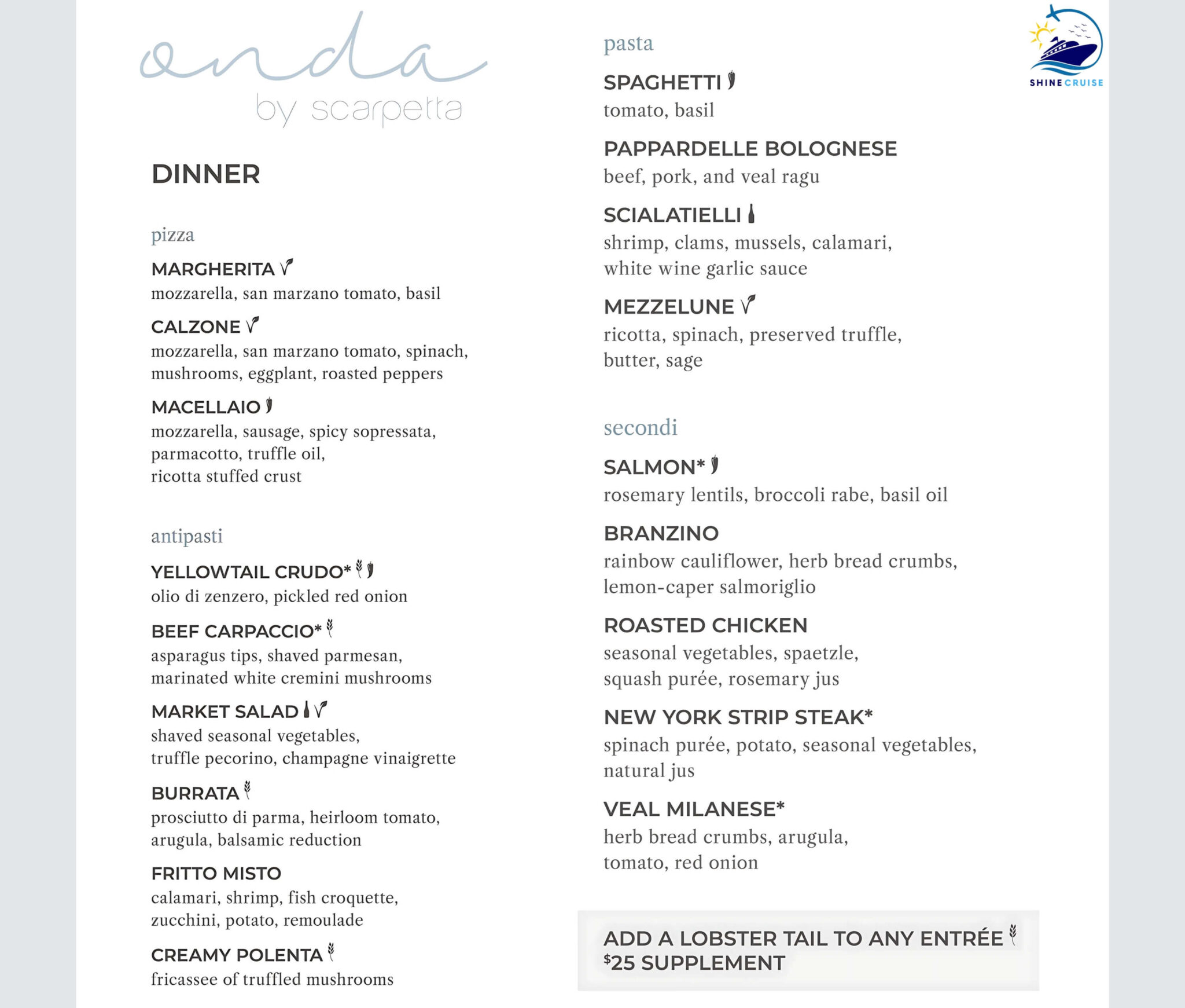 NCL Aqua Restaurants Menu 2025 Complete Guide