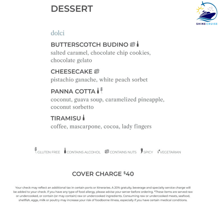 NCL Aqua Restaurants Menus for 2026 - Detailed Guide