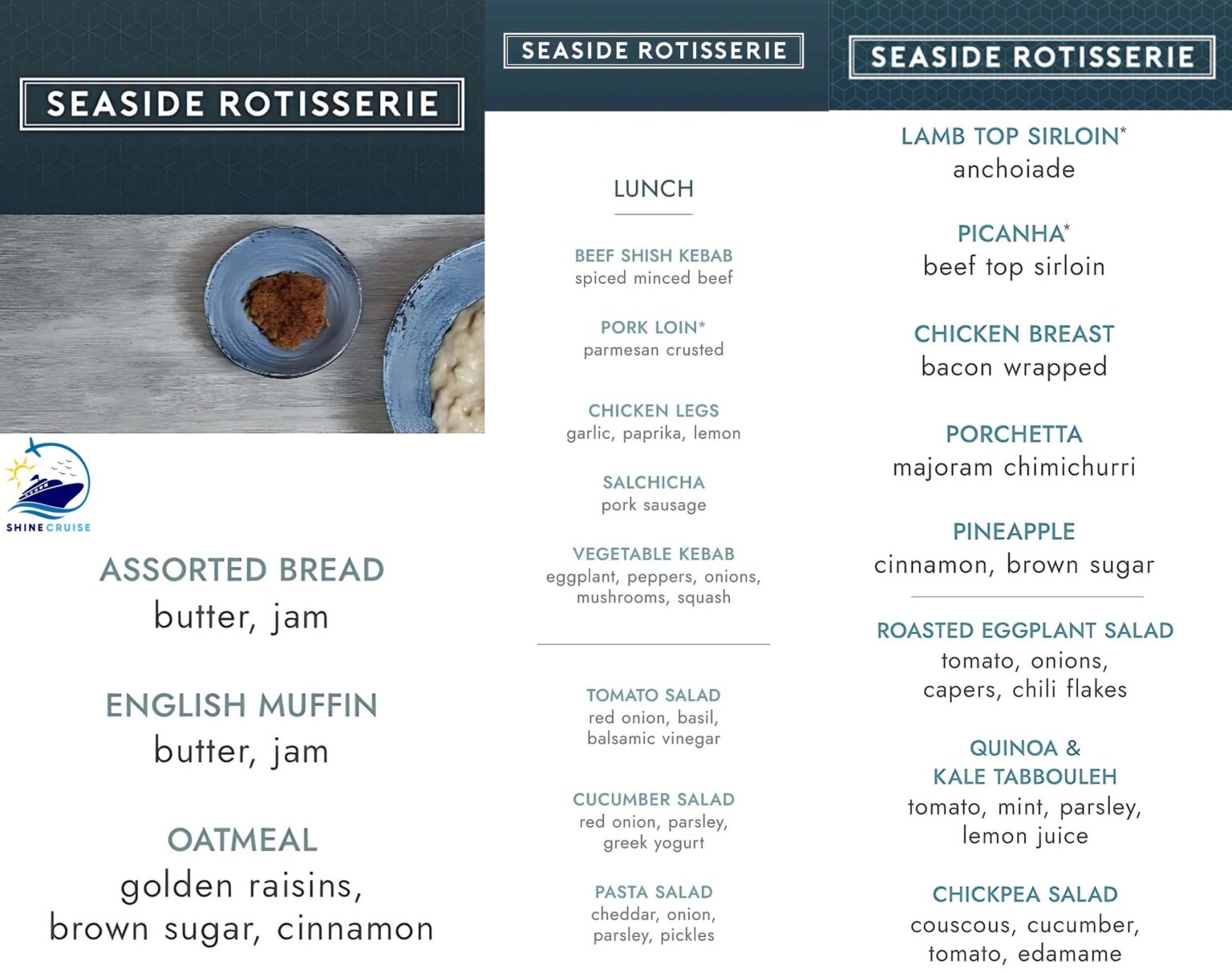 NCL Aqua Restaurants Menus for 2026 - Detailed Guide