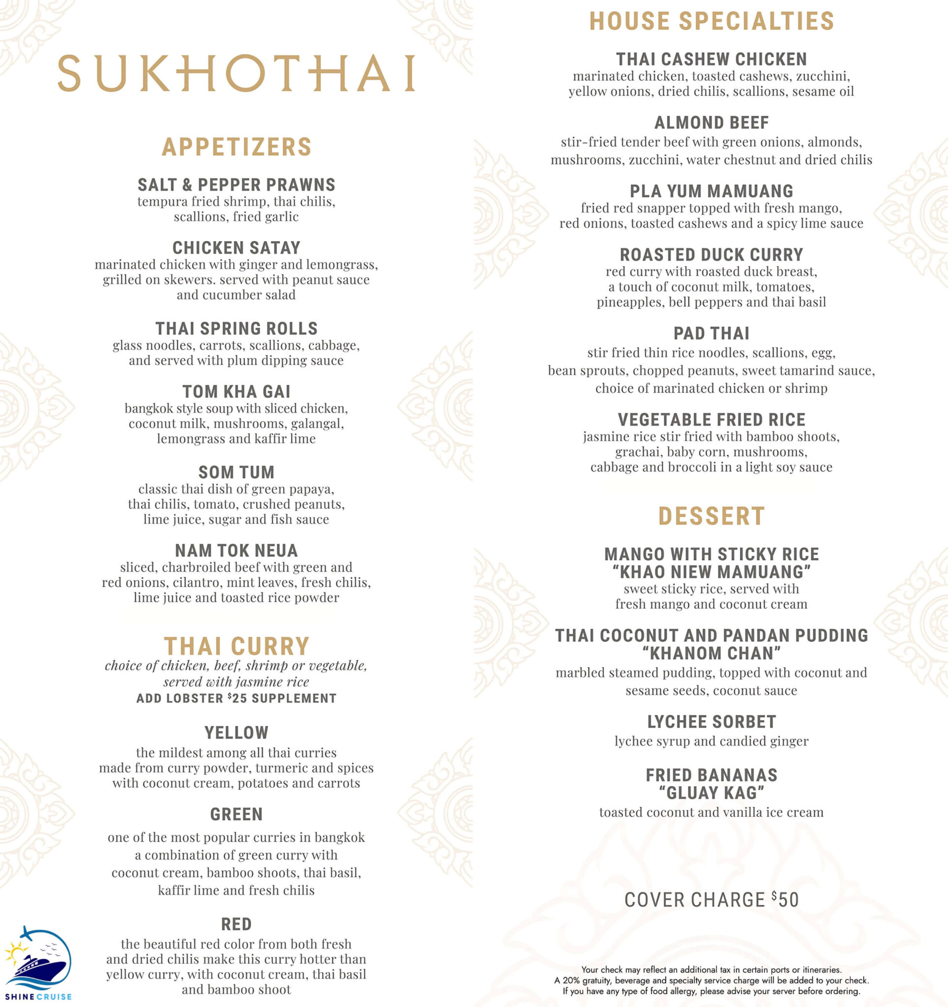 NCL Aqua Restaurants Menus for 2026 - Detailed Guide