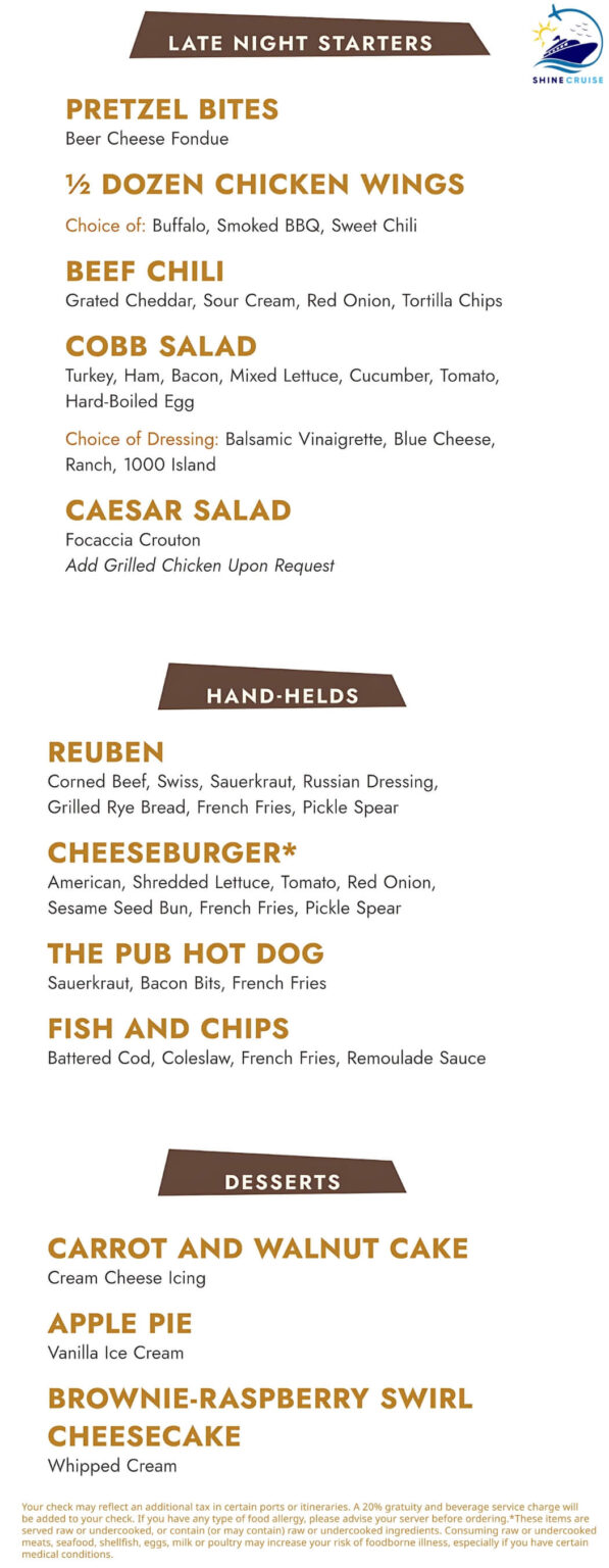 NCL Aqua Restaurants Menu 2025 Complete Guide