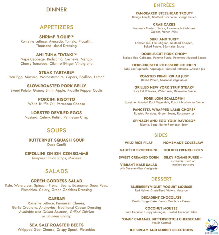NCL Aqua Restaurants Menu 2025 Complete Guide