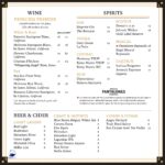 Princess Crooners Bar Menu for 2026