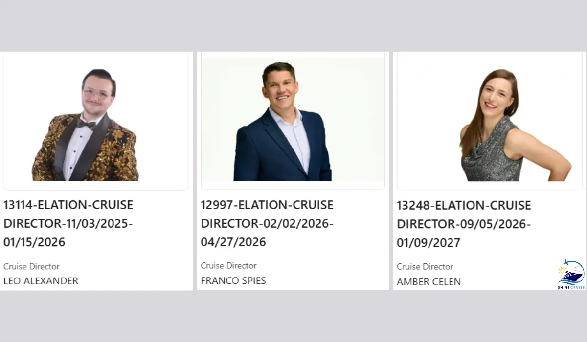 Carnival Cruise Director Schedule 2026 for all Ships
