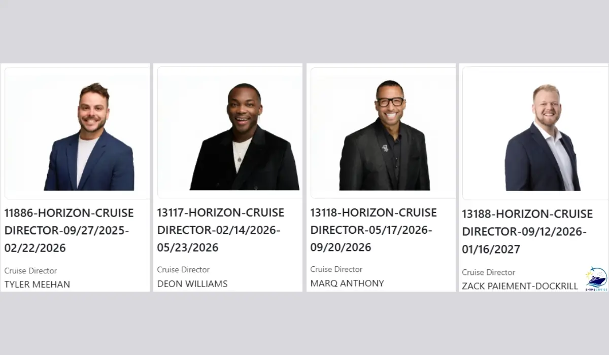 Carnival Cruise Director Schedule 2026 for all Ships